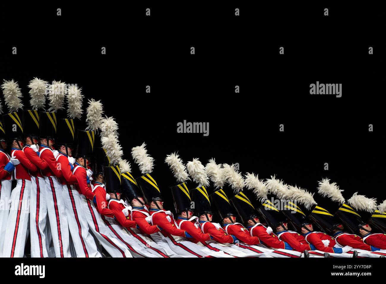 Radio City Rockettes perform the Parade of the Wooden Soldiers dance ...