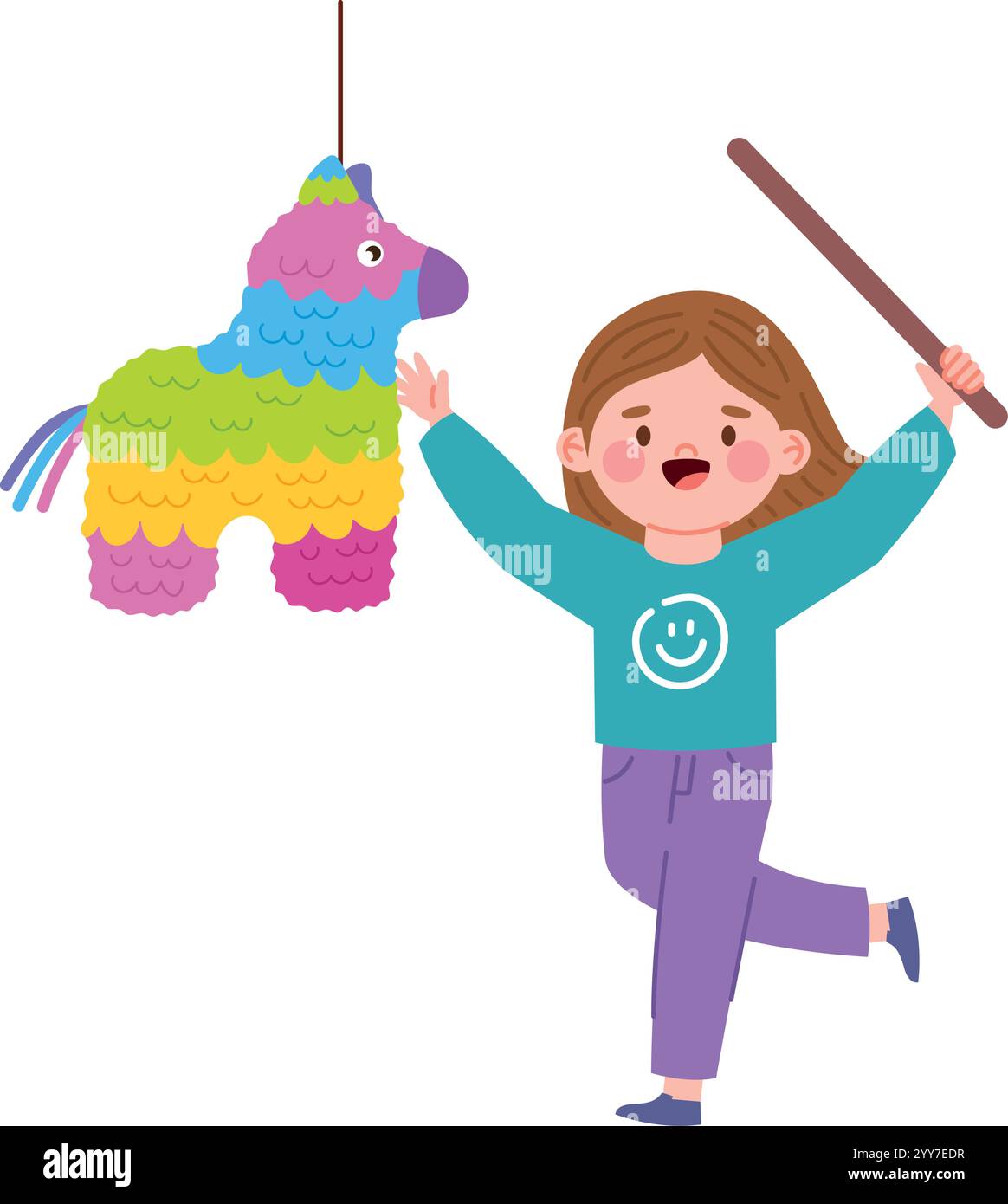 Girl with donkey Cut Out Stock Images & Pictures - Alamy