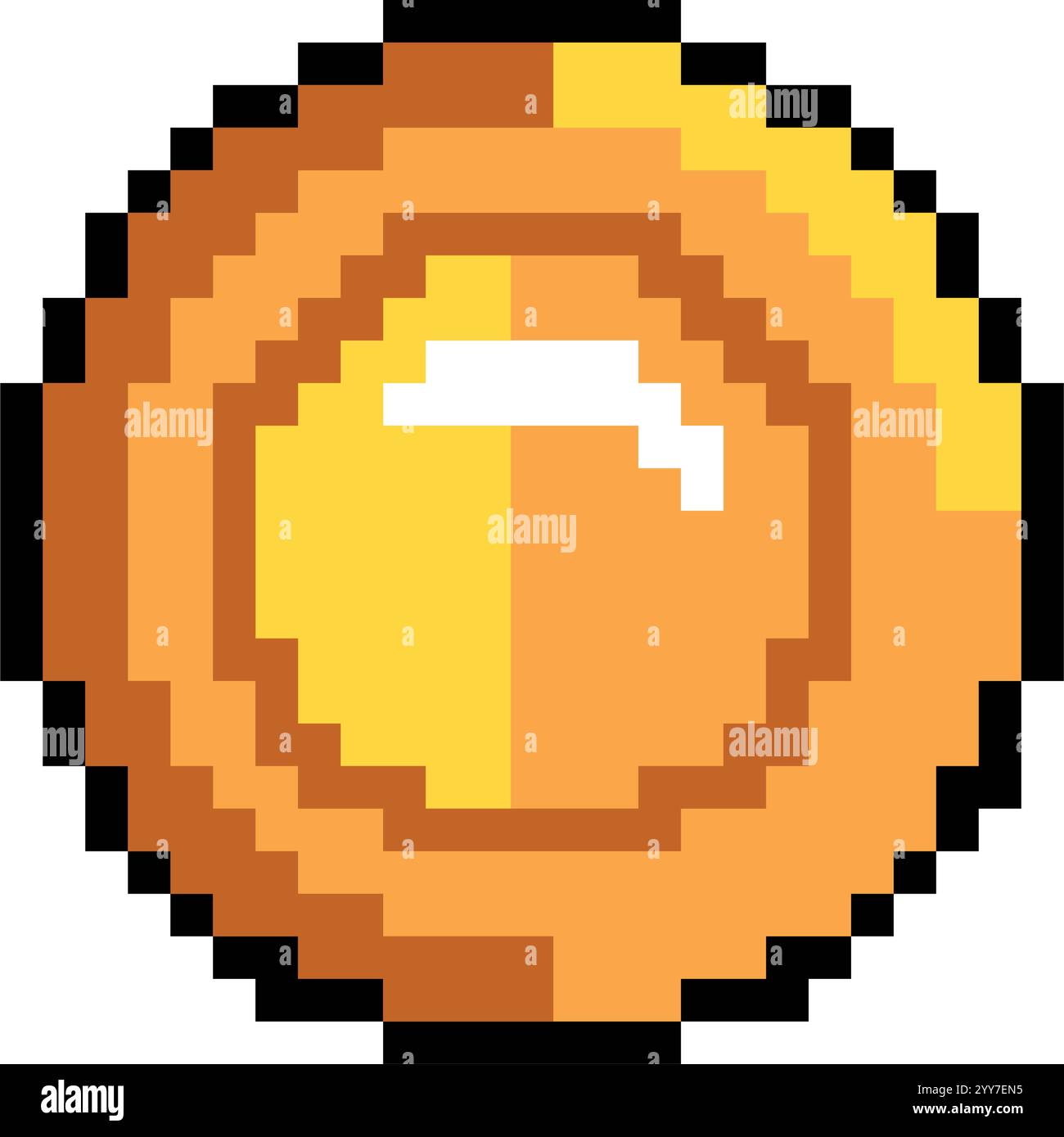 Video game golden coin Stock Vector Images - Alamy
