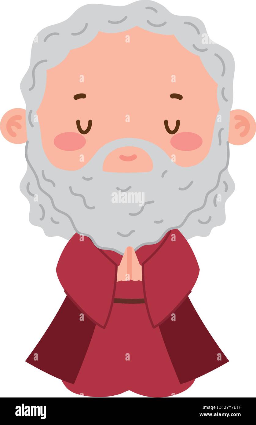 cute moses bible personnage Stock Vector Image & Art - Alamy