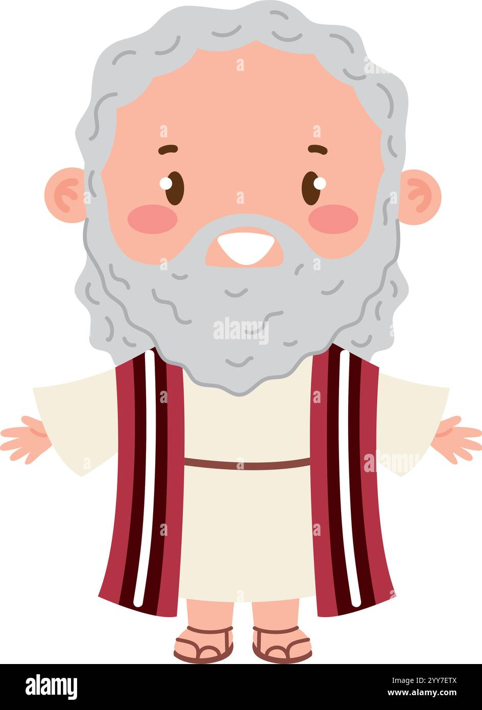 cute moses biblical character Stock Vector Image & Art - Alamy