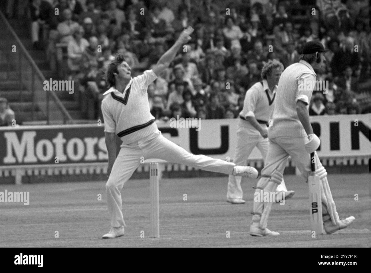 Edgbaston cricket ground crowd Black and White Stock Photos & Images ...