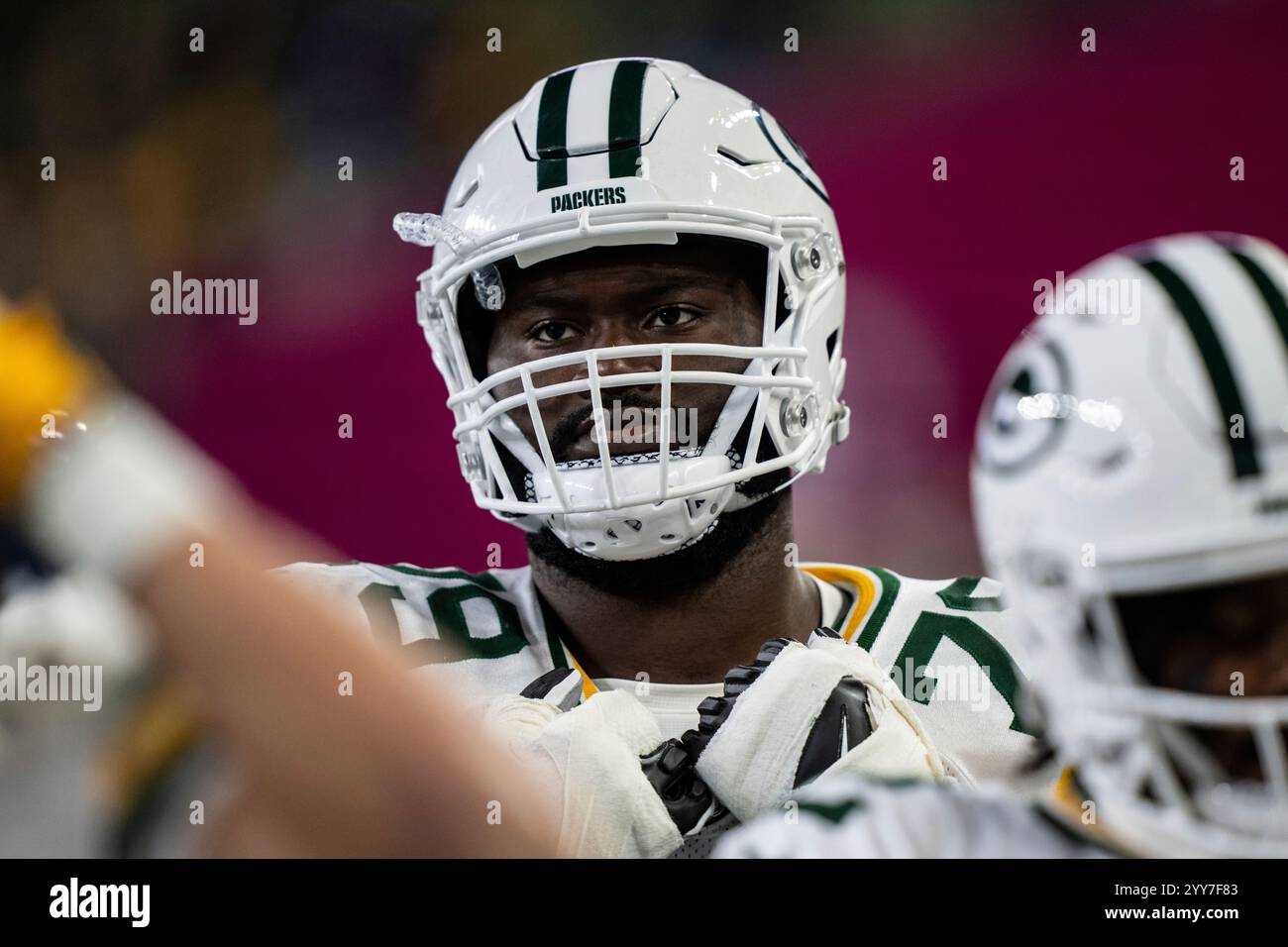 Green Bay Packers offensive lineman Travis Glover is pictured during an ...