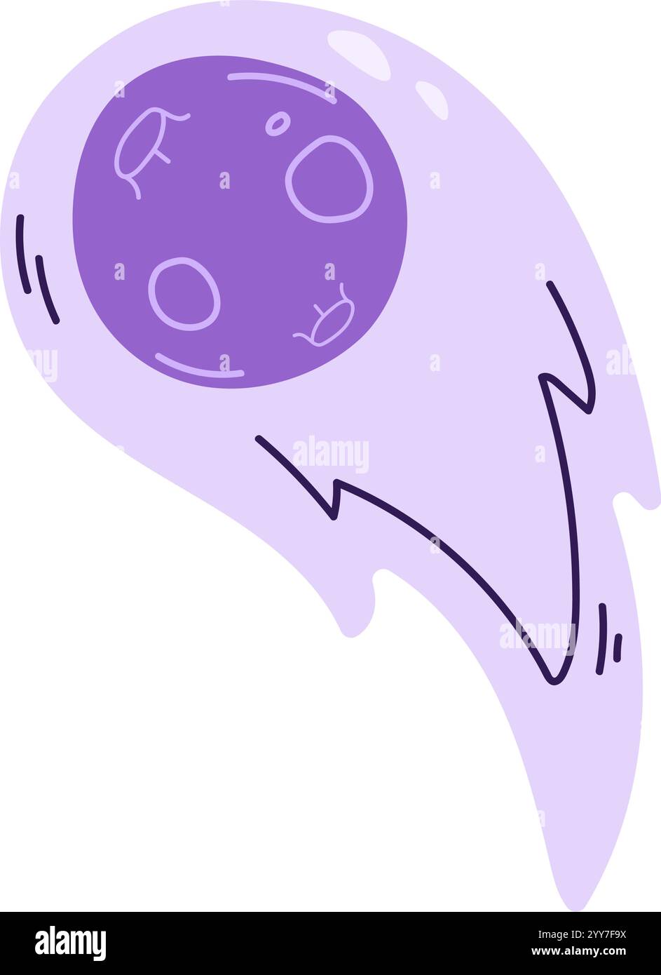space asteroid cartoon Stock Vector Image & Art - Alamy