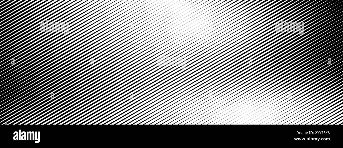 Vanishing linear gradient texture. Black diagonal stripe gradation ...