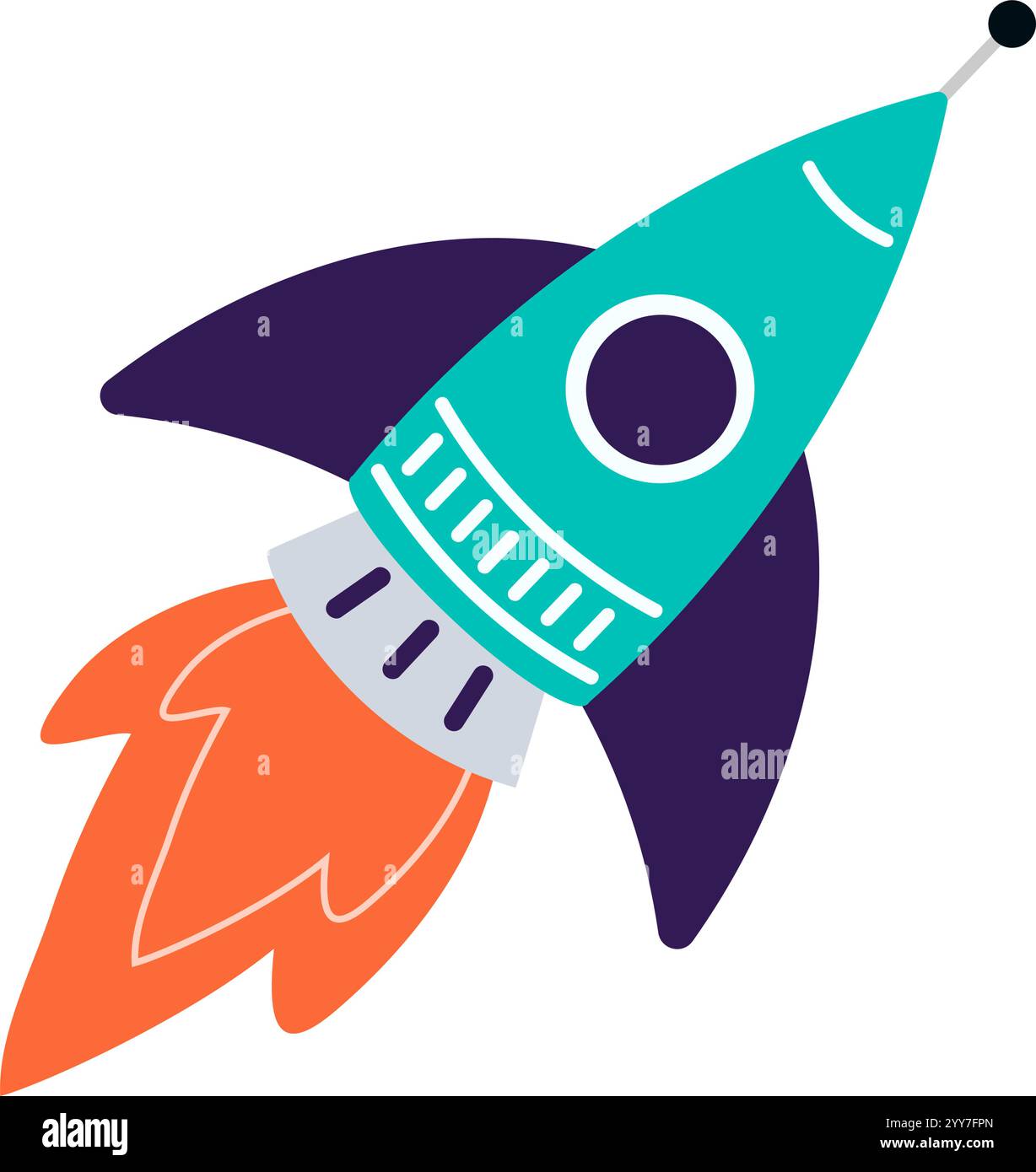 Space Spaceship Cartoon Stock Vector Image Art Alamy