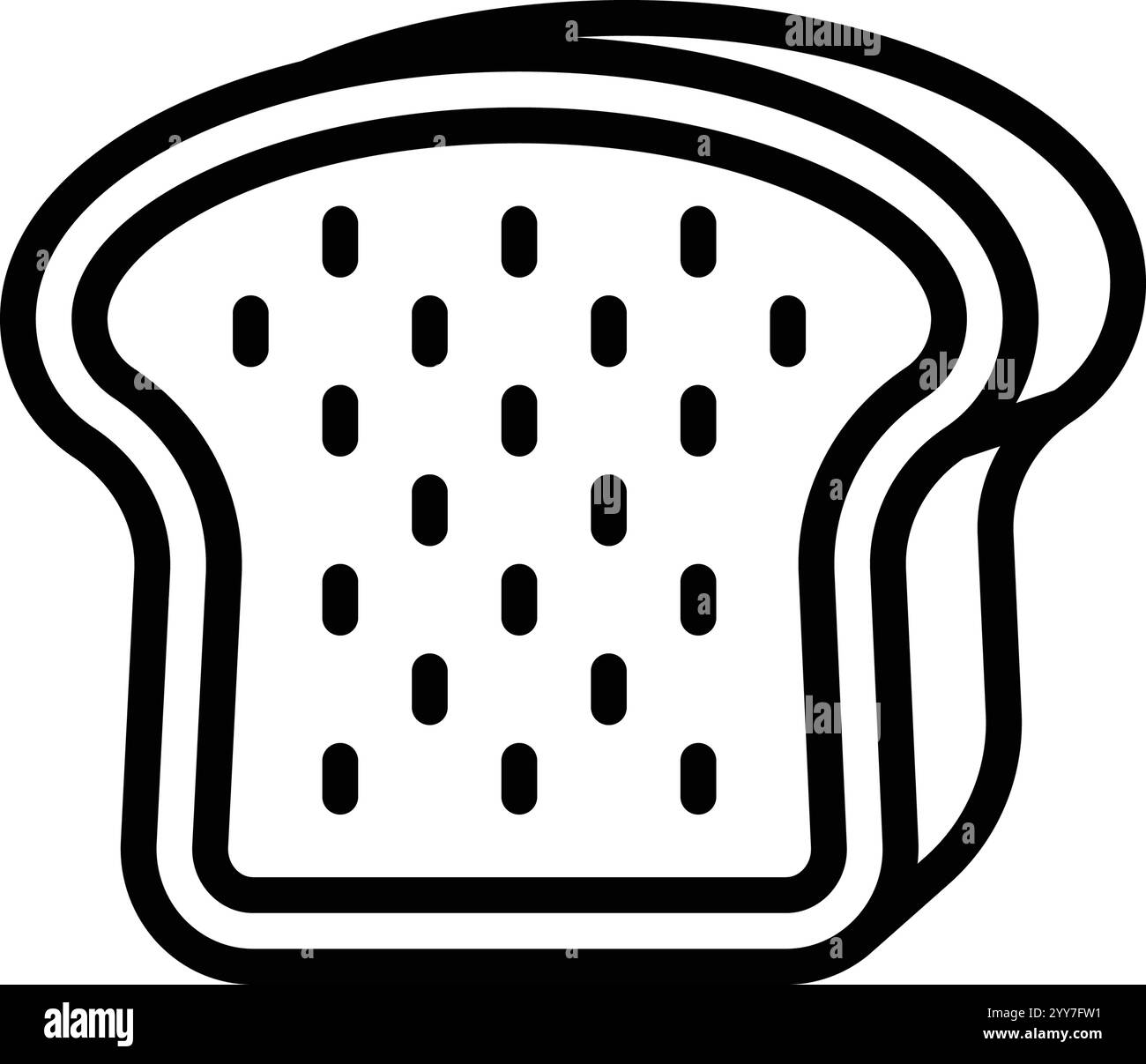 Toast bread slice Black and White Stock Photos & Images - Alamy