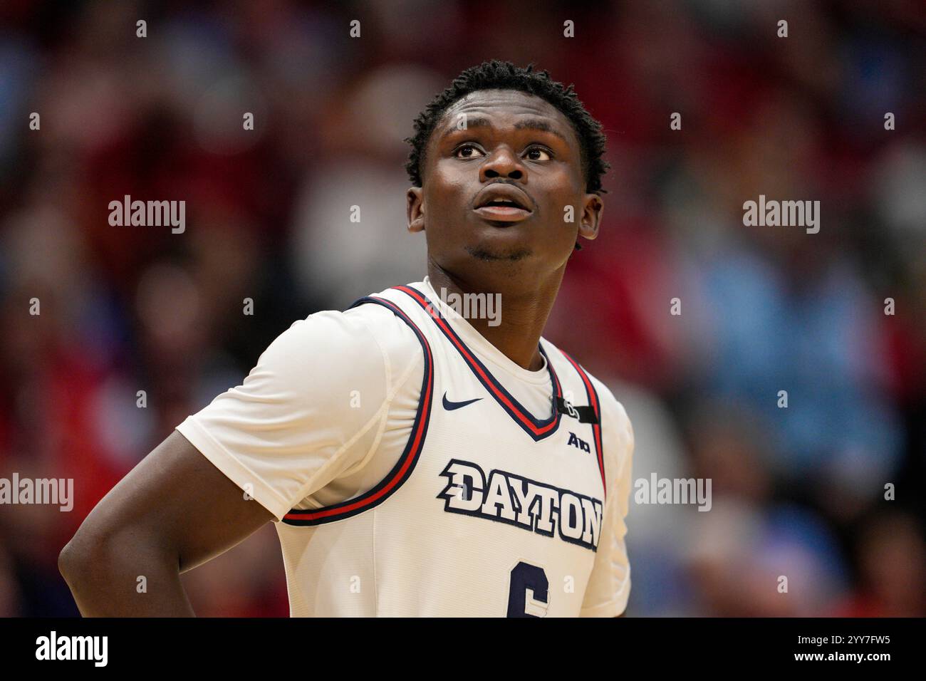 Dayton guard Enoch Cheeks (6) plays during an NCAA college basketball ...
