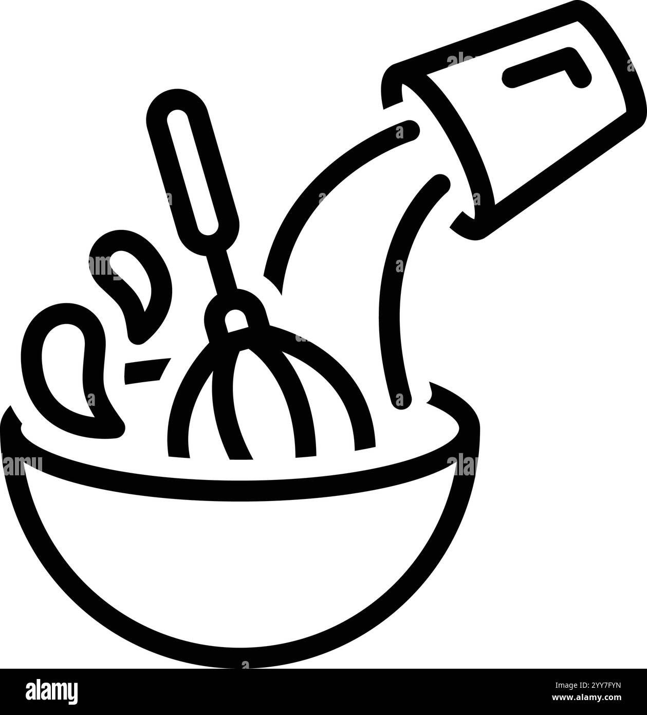 Mixing ingredient Black and White Stock Photos & Images - Alamy