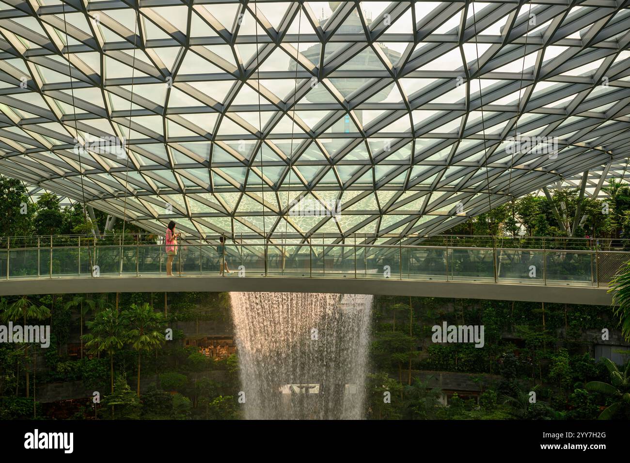The Jewel Rain Vortex, Changi Airport, Singapore Stock Photo - Alamy
