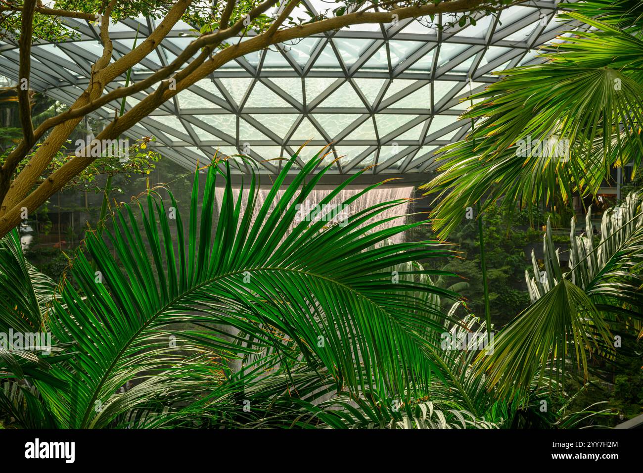 The Jewel Rain Vortex, Changi Airport, Singapore Stock Photo - Alamy