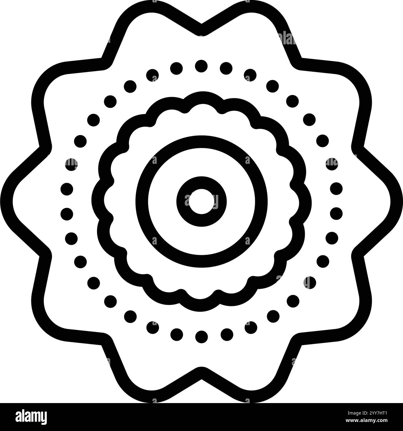 Icon for rangoli, pattern Stock Vector Image & Art - Alamy