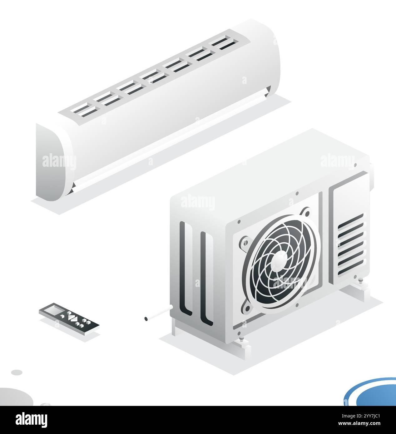 Fan with remote Stock Vector Images - Alamy