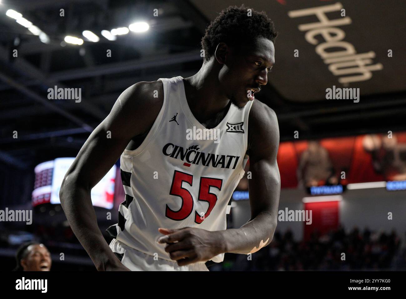 Cincinnati forward Aziz Bandaogo (55) reacts after scoring during an ...