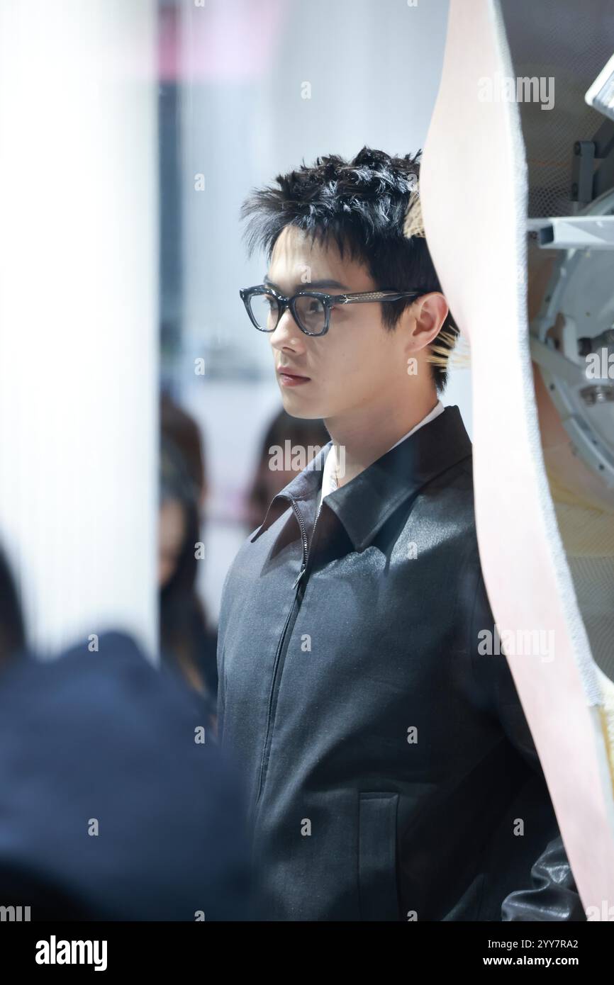Chinese actor and model Xu Kai attends an activity in Shanghai, China ...