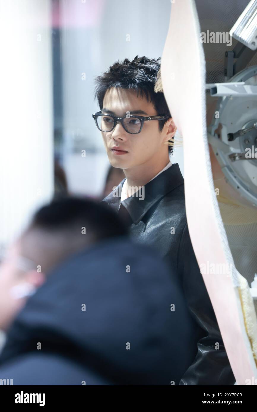 Chinese actor and model Xu Kai attends an activity in Shanghai, China ...