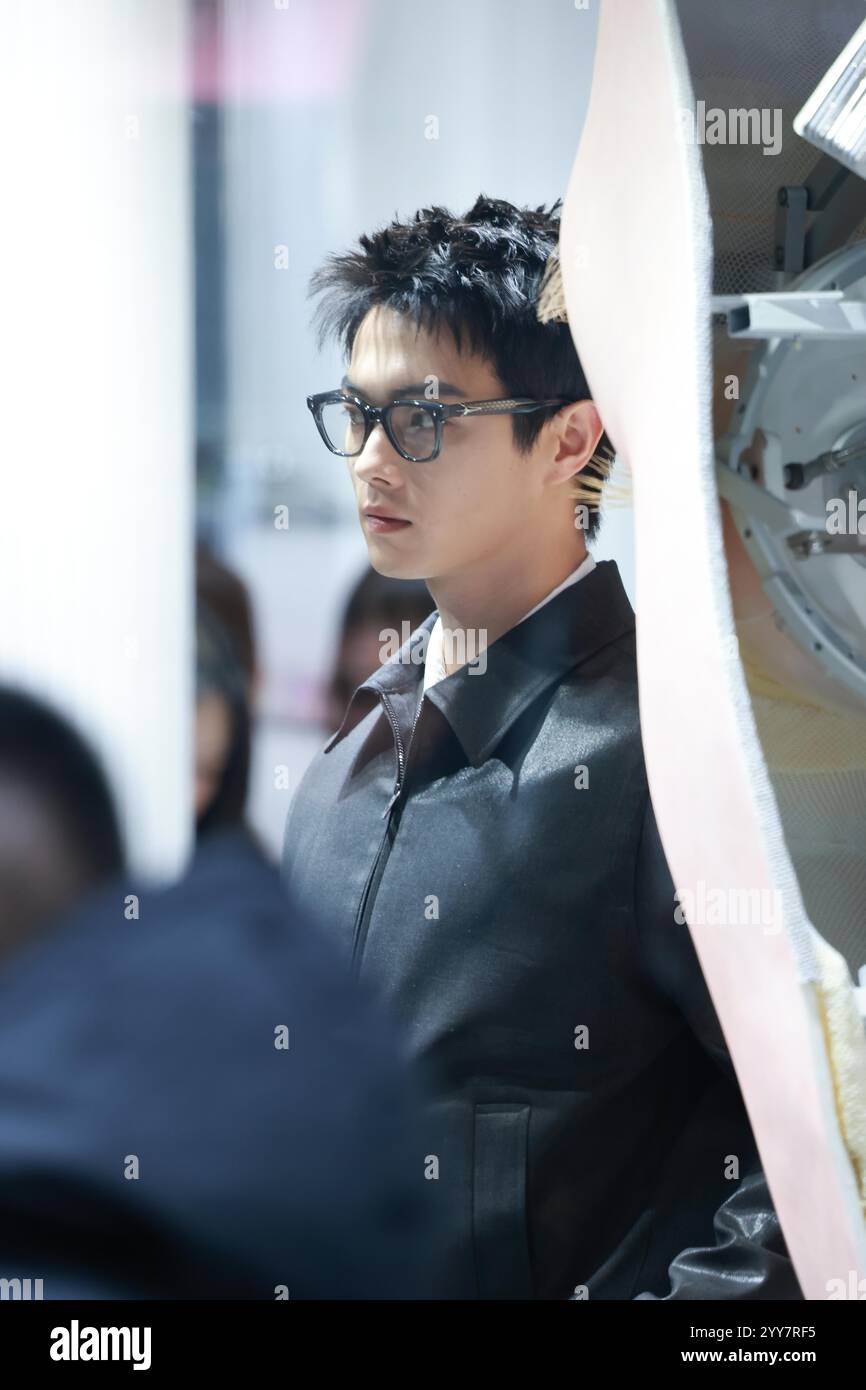 Chinese actor and model Xu Kai attends an activity in Shanghai, China ...