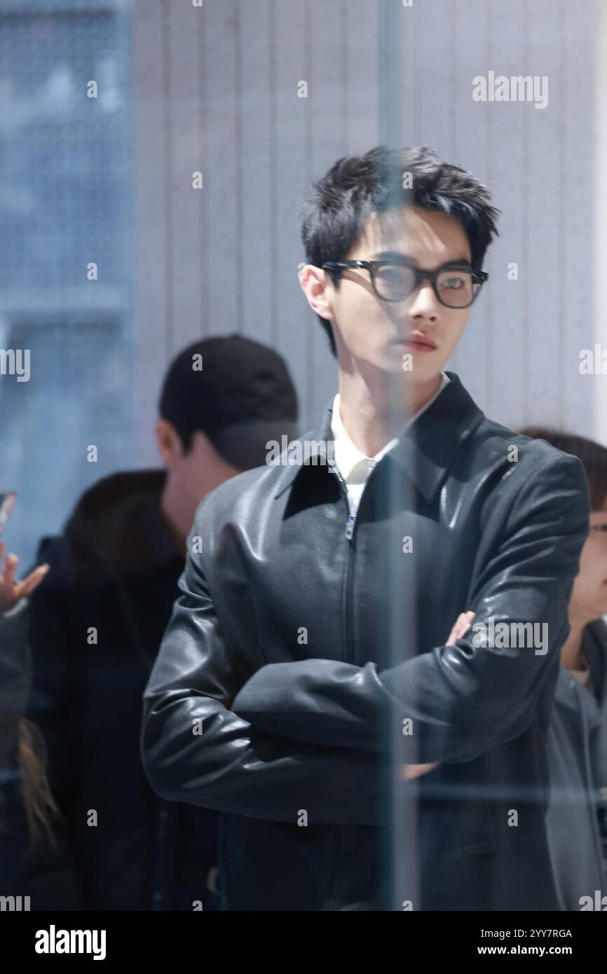 Chinese actor and model Xu Kai attends an activity in Shanghai, China ...