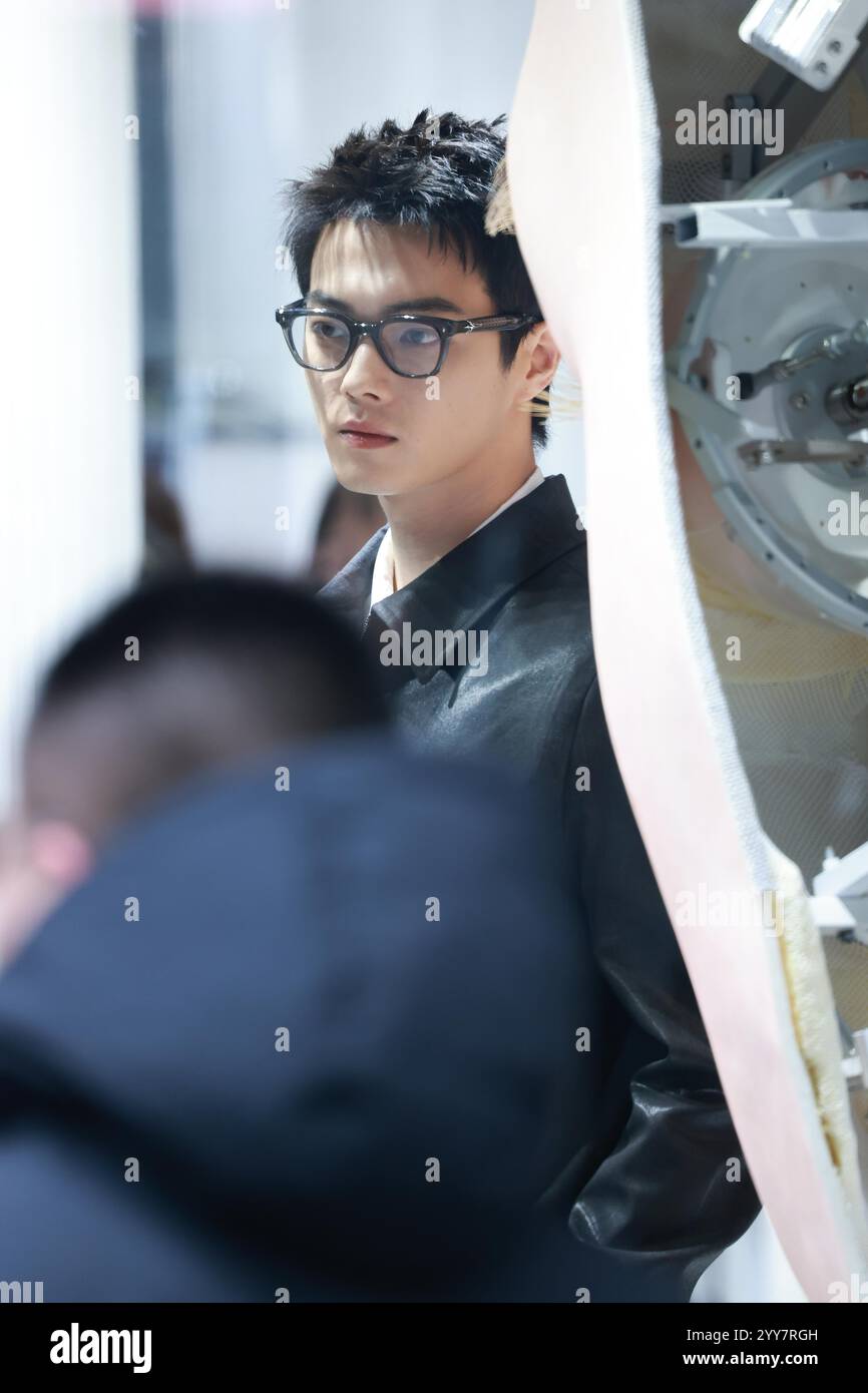 Chinese actor and model Xu Kai attends an activity in Shanghai, China ...