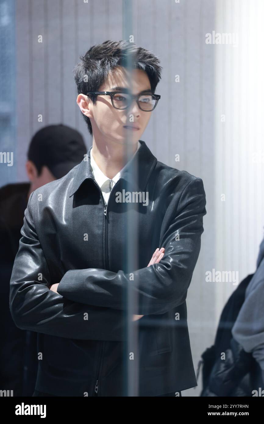 Chinese actor and model Xu Kai attends an activity in Shanghai, China ...
