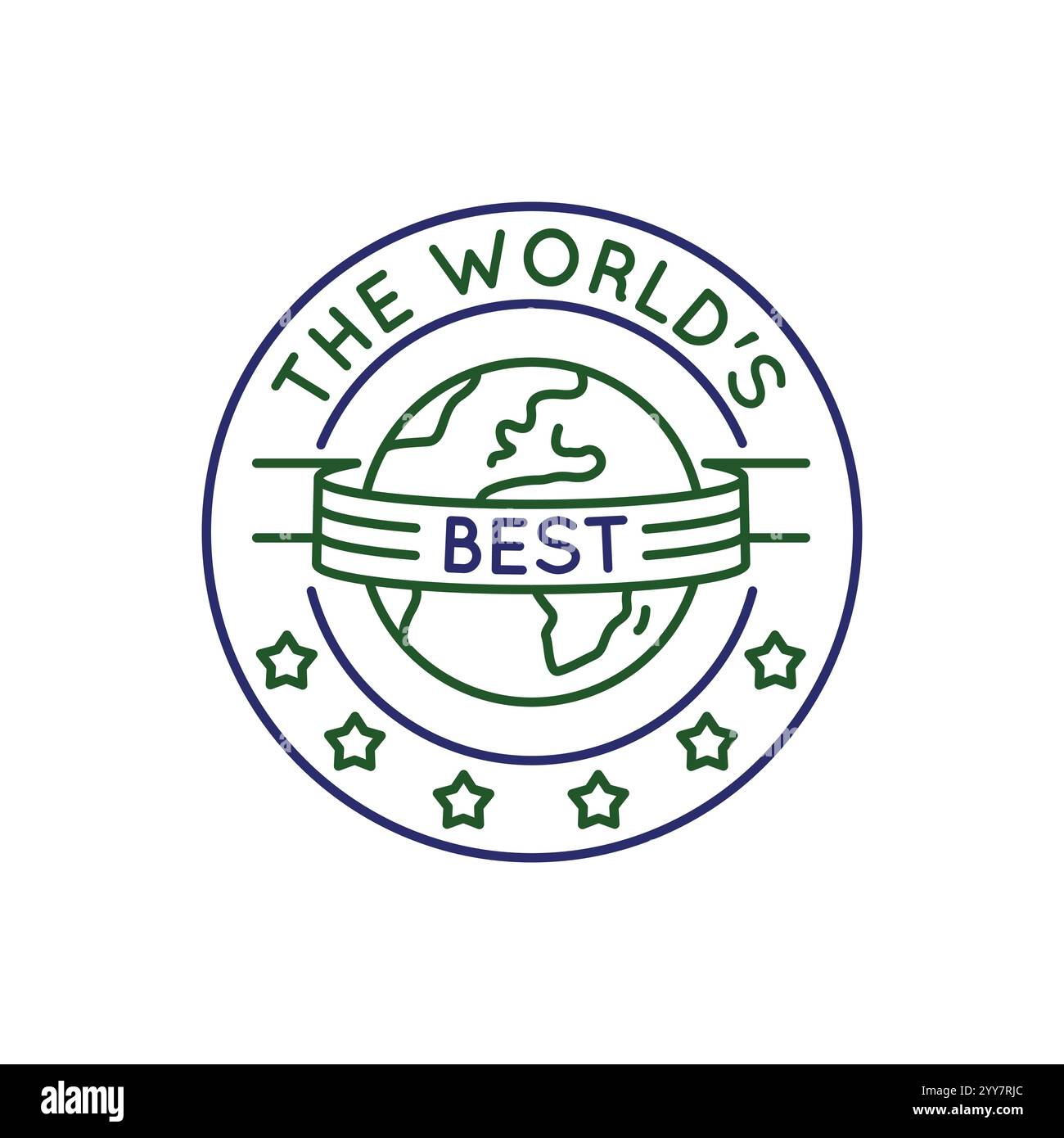 Simple Logo with World best icon Stock Vector Image & Art - Alamy