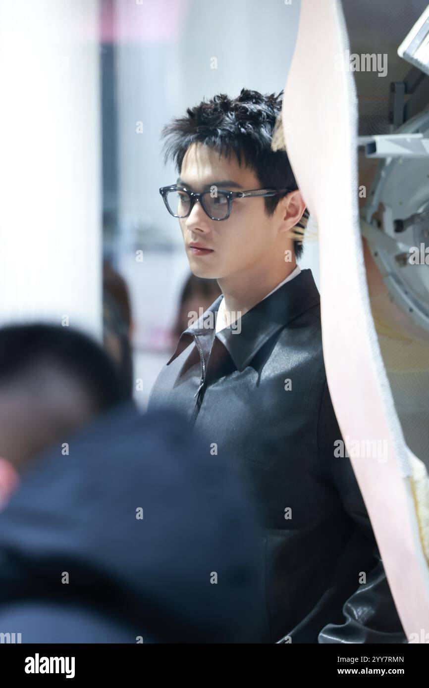 Chinese actor and model Xu Kai attends an activity in Shanghai, China ...