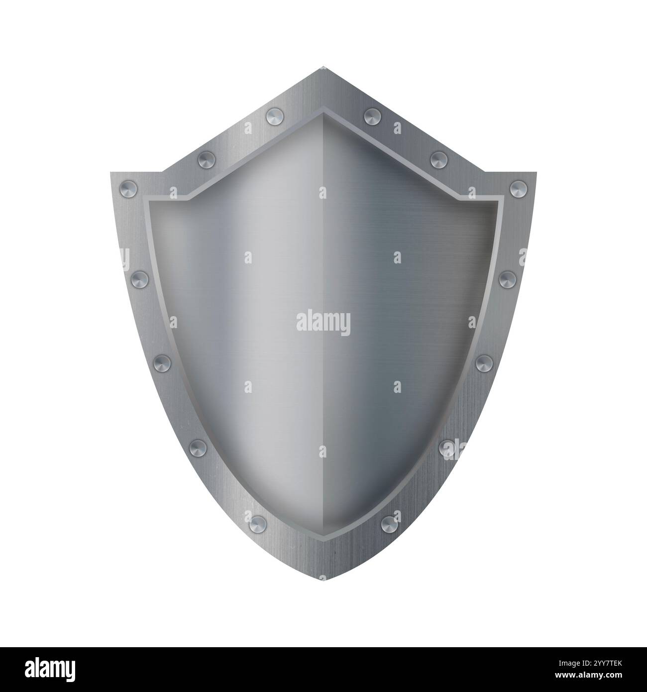 Medieval shield with riveted border Stock Photo - Alamy