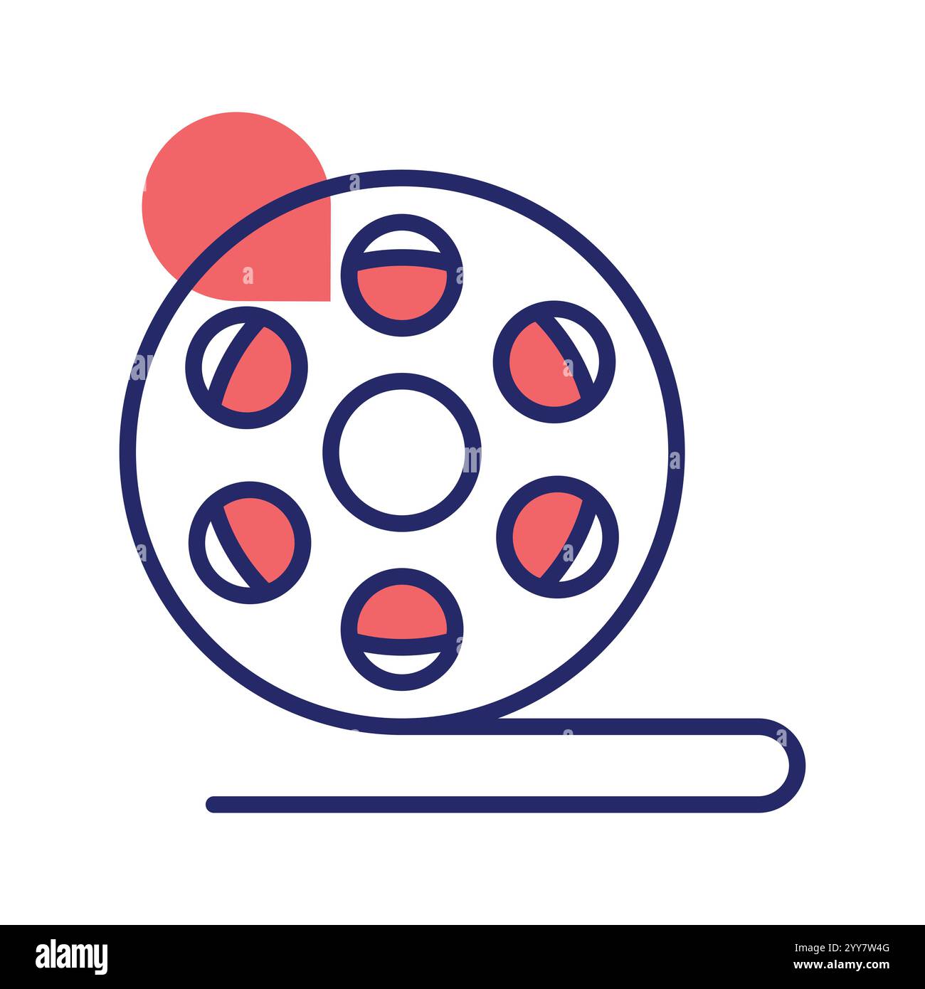 A customizable vector of film roll in modern style ready to use icon ...