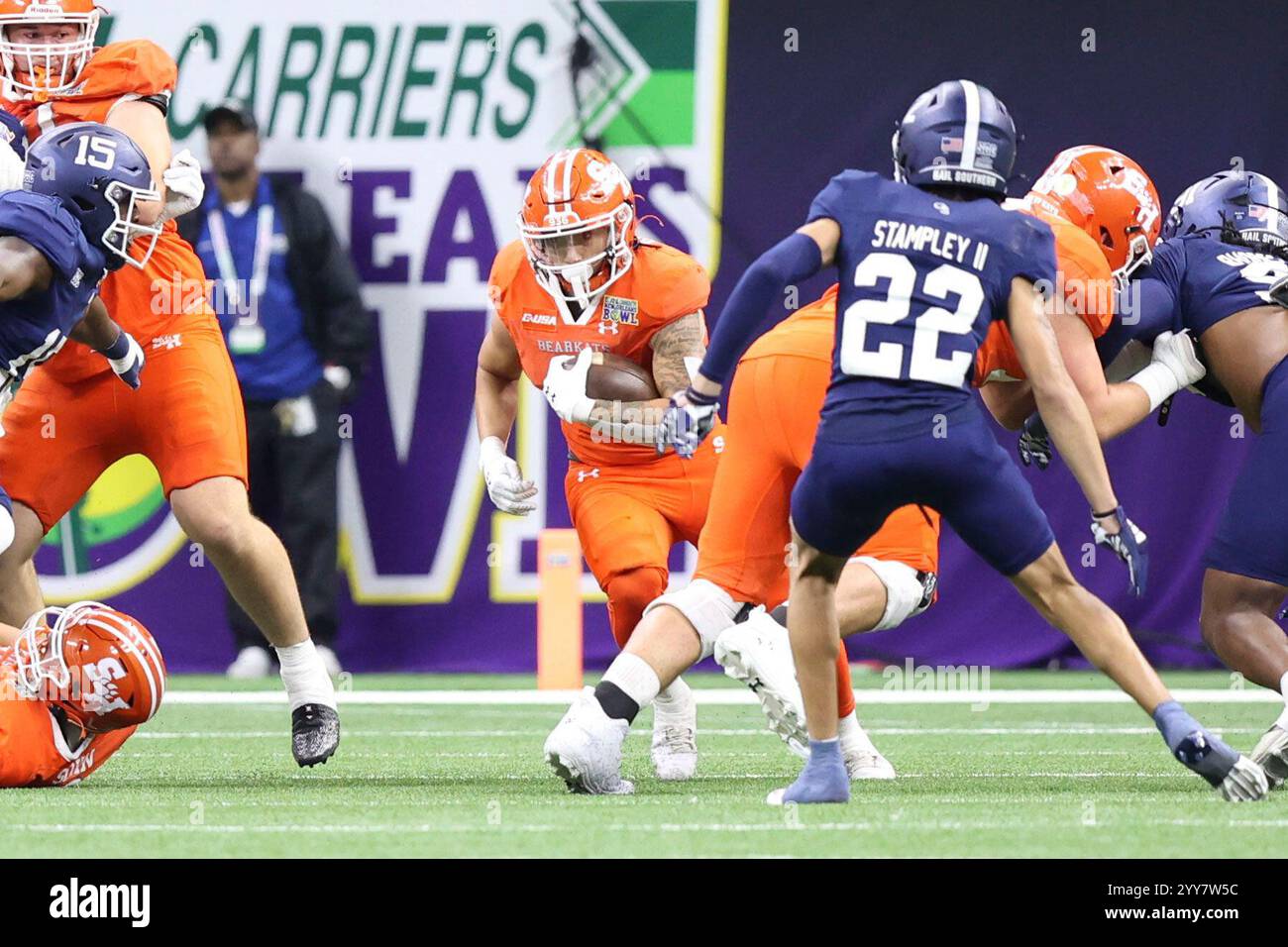 New Orleans, United States. 19th Dec, 2024. Sam Houston State Bearkats ...