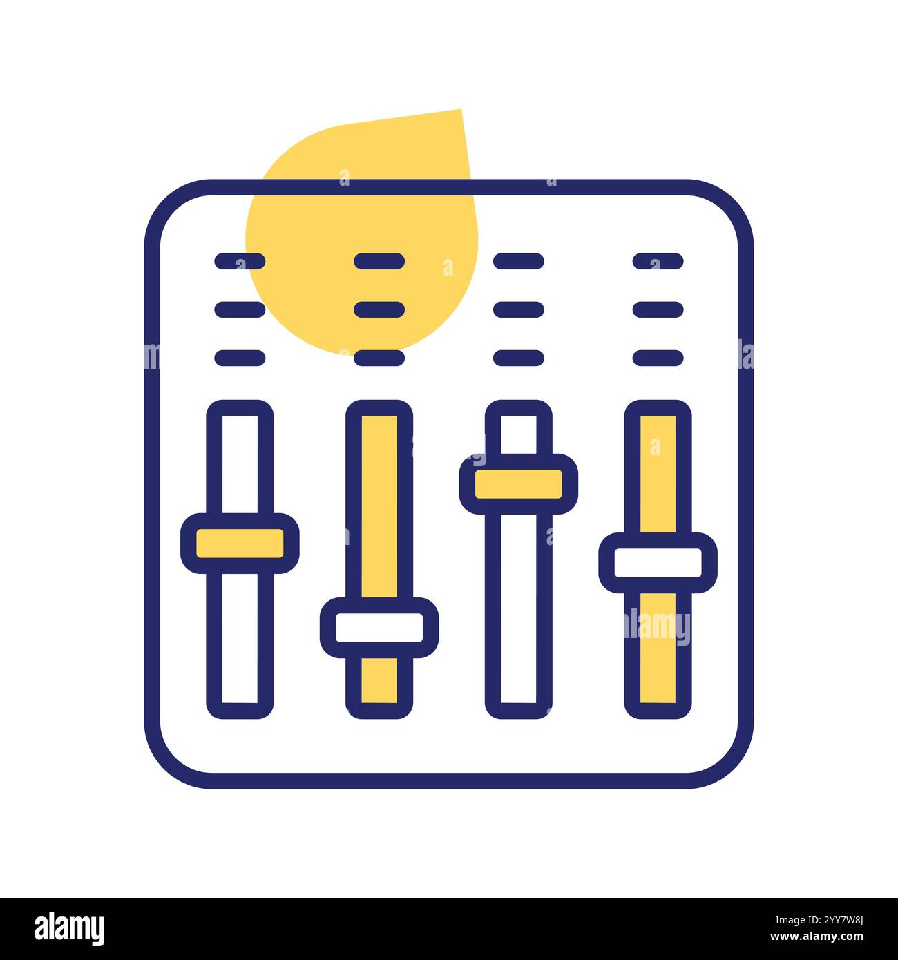 Sound equalizer vector design, isolated on white background Stock ...