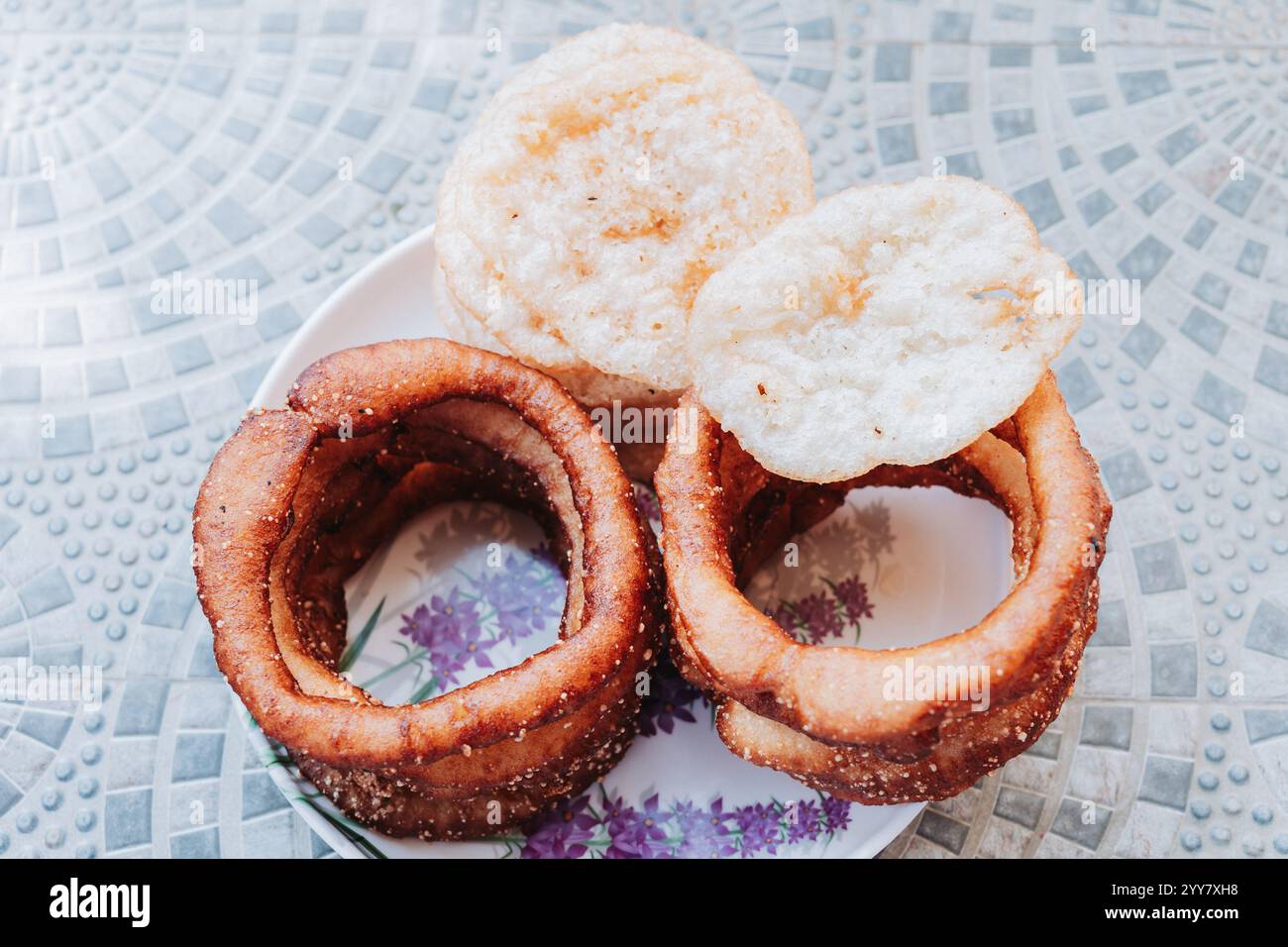Sel Roti Nepali Sweet Bread made from rice flour Stock Photo - Alamy