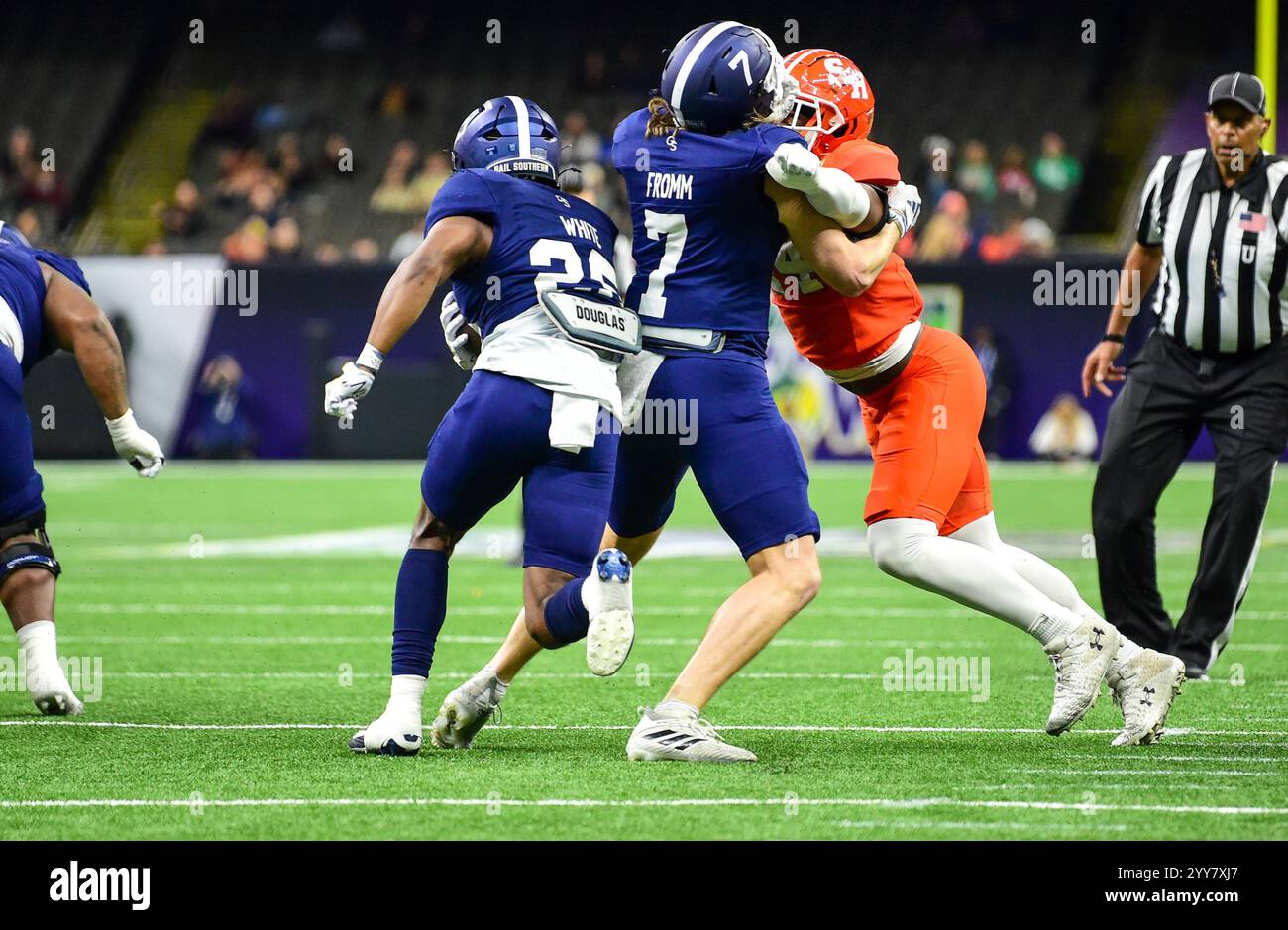 New Orleans, Louisiana, USA. 19th Dec, 2024. GA Southern #25 RB Jalen ...