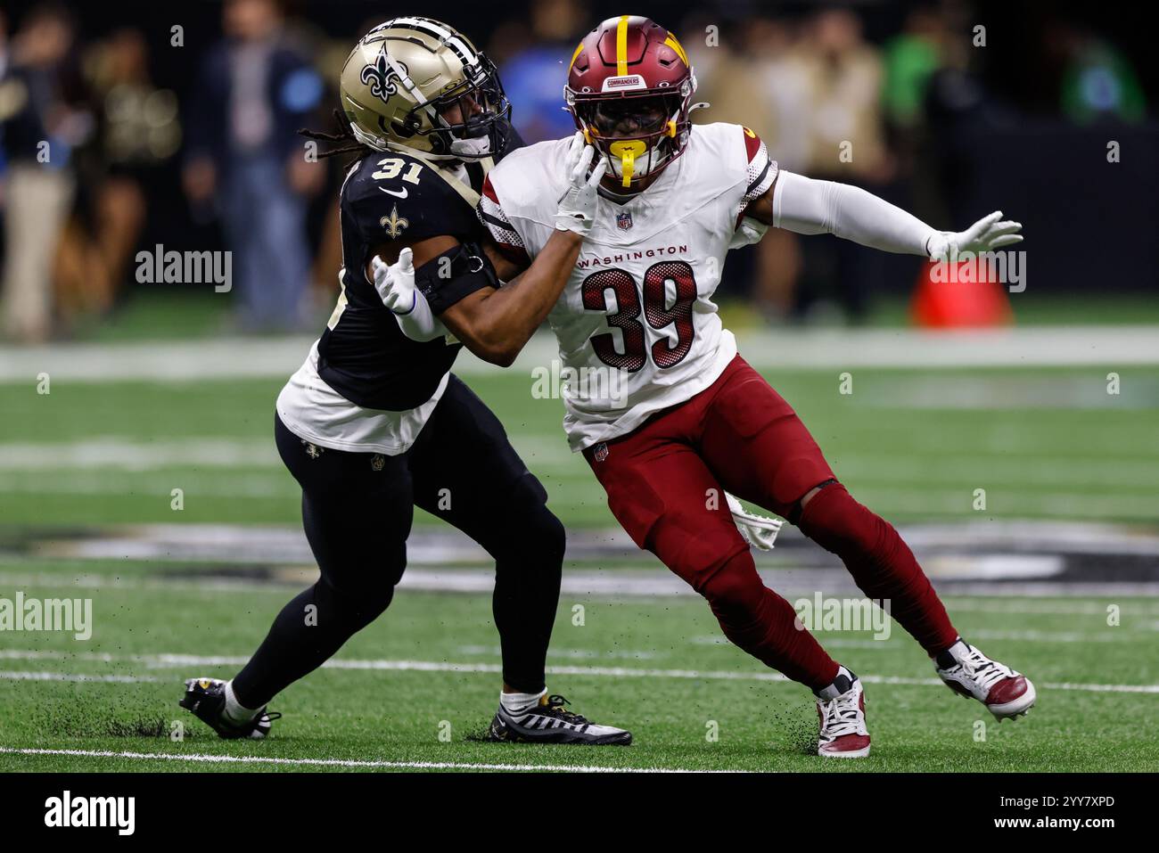 Washington Commanders safety Jeremy Reaves (39) in formation on special ...