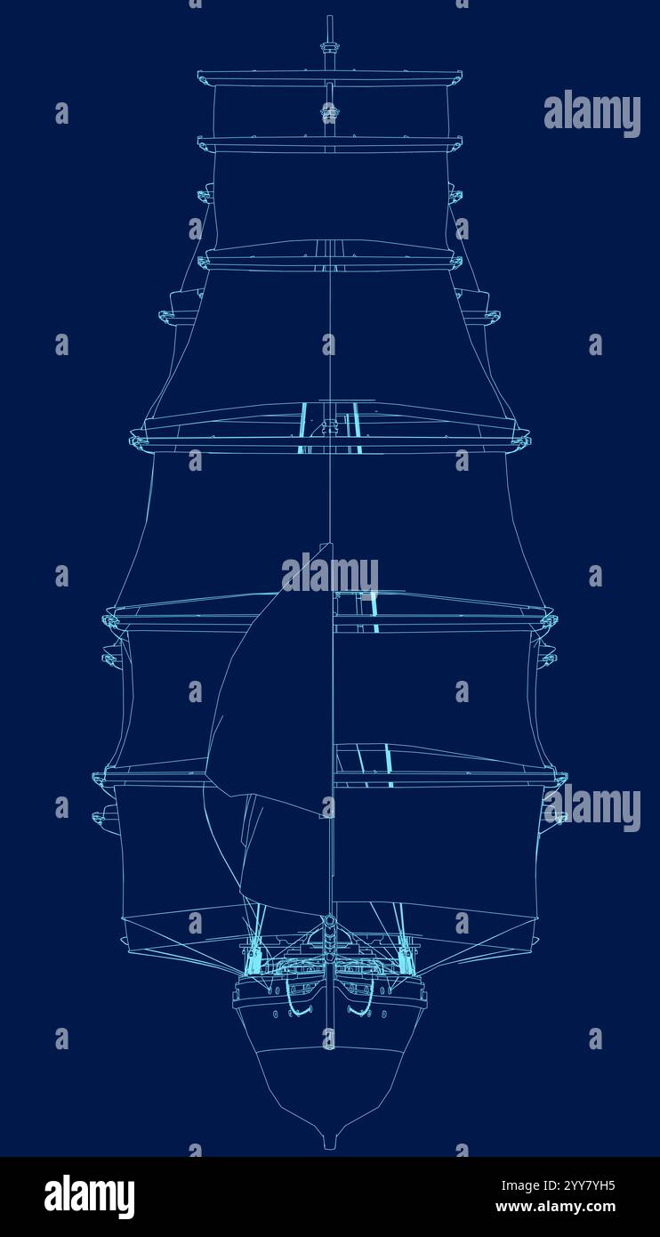Front mast Stock Vector Images - Alamy