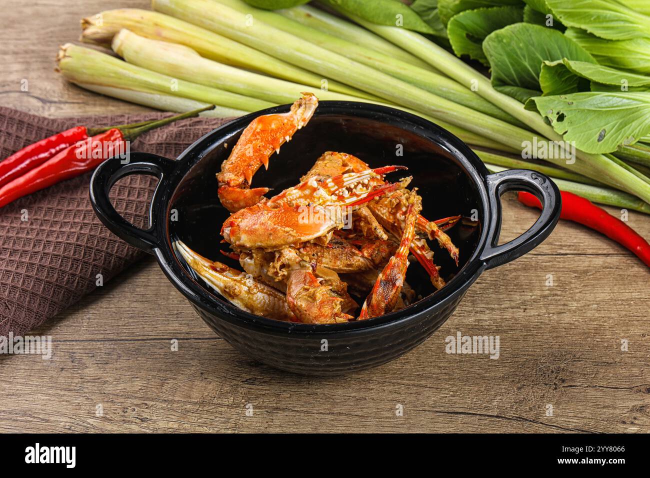 Delicous steamed Spider crab Claws snack Stock Photo - Alamy
