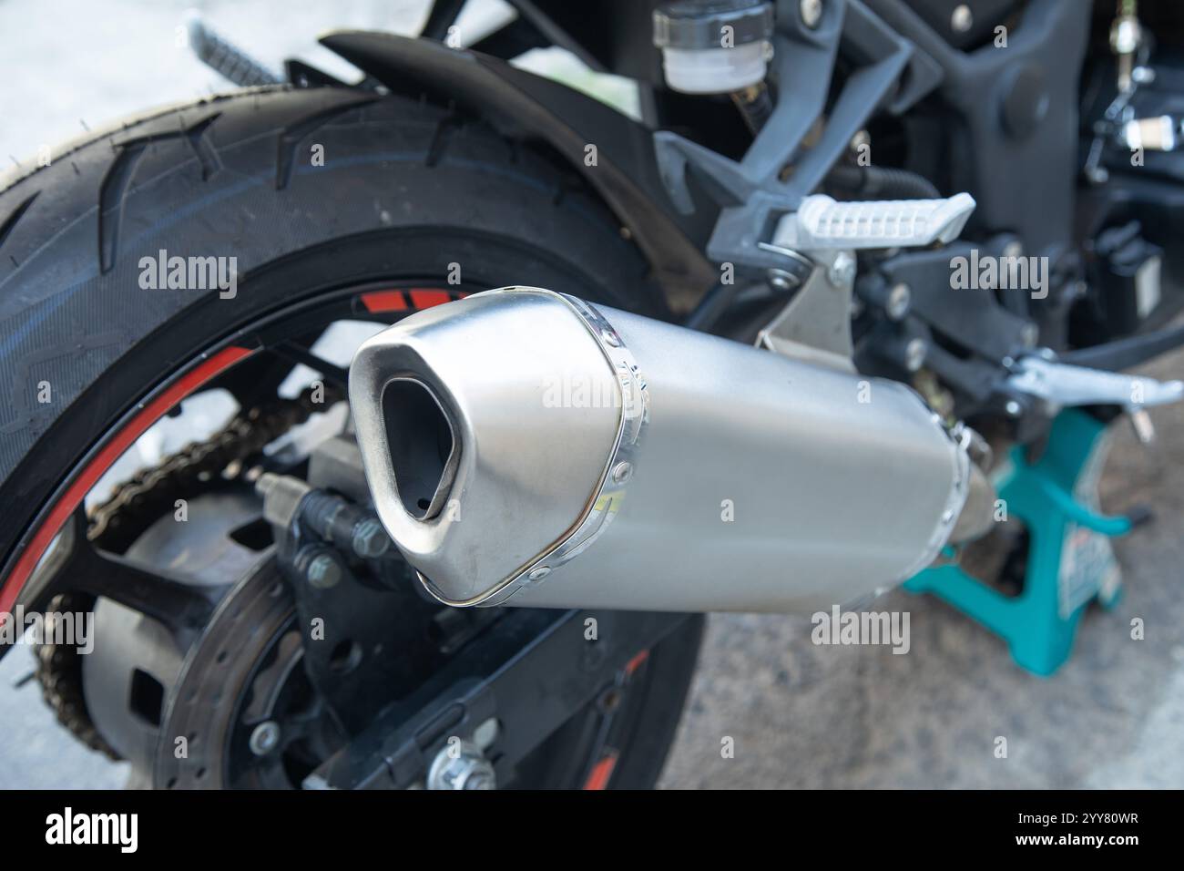 Motorcycle exhaust hi-res stock photography and images - Alamy