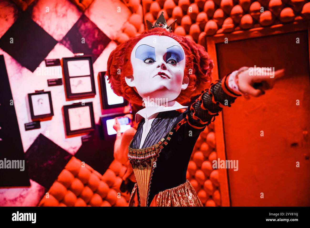 Milano, Italy. 12th Dec, 2024. A view of an Alice in Wonderland ...