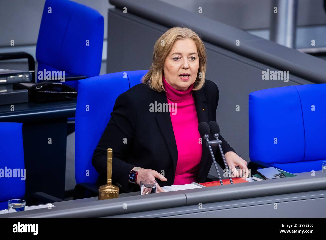 Berlin, Germany. 20th Dec, 2024. Bundestag President Bärbel Bas (SPD ...