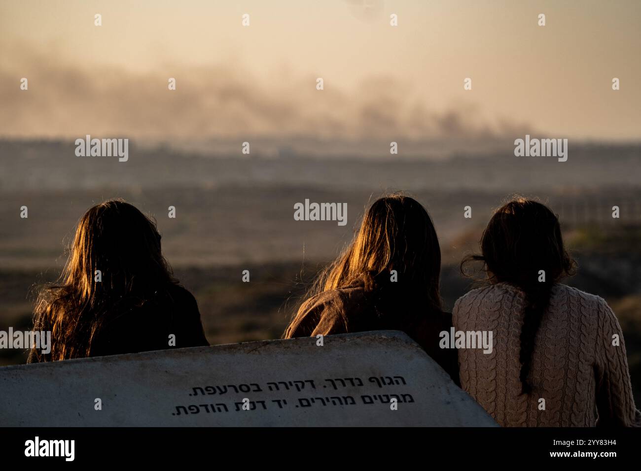 December 18, 2024, View To North Gaza, Tel Aviv, Israel: Girls are ...