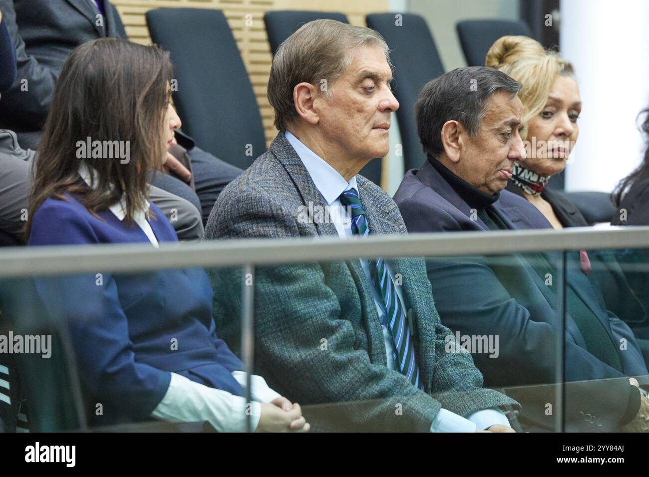 Berlin, Germany. 20th Dec, 2024. Romani Rose (2nd from left), Chairman ...