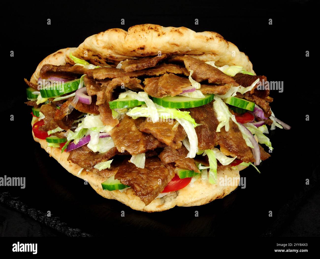 Doner kebab sandwich bread hi-res stock photography and images - Alamy