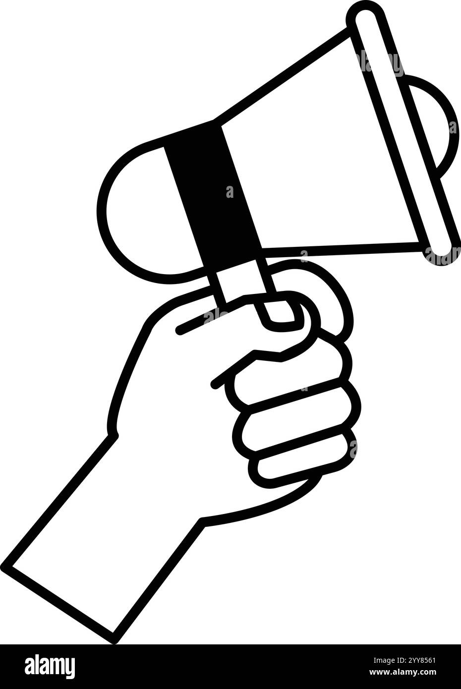 Illustration cartoon hand holding fist Stock Vector Images - Alamy