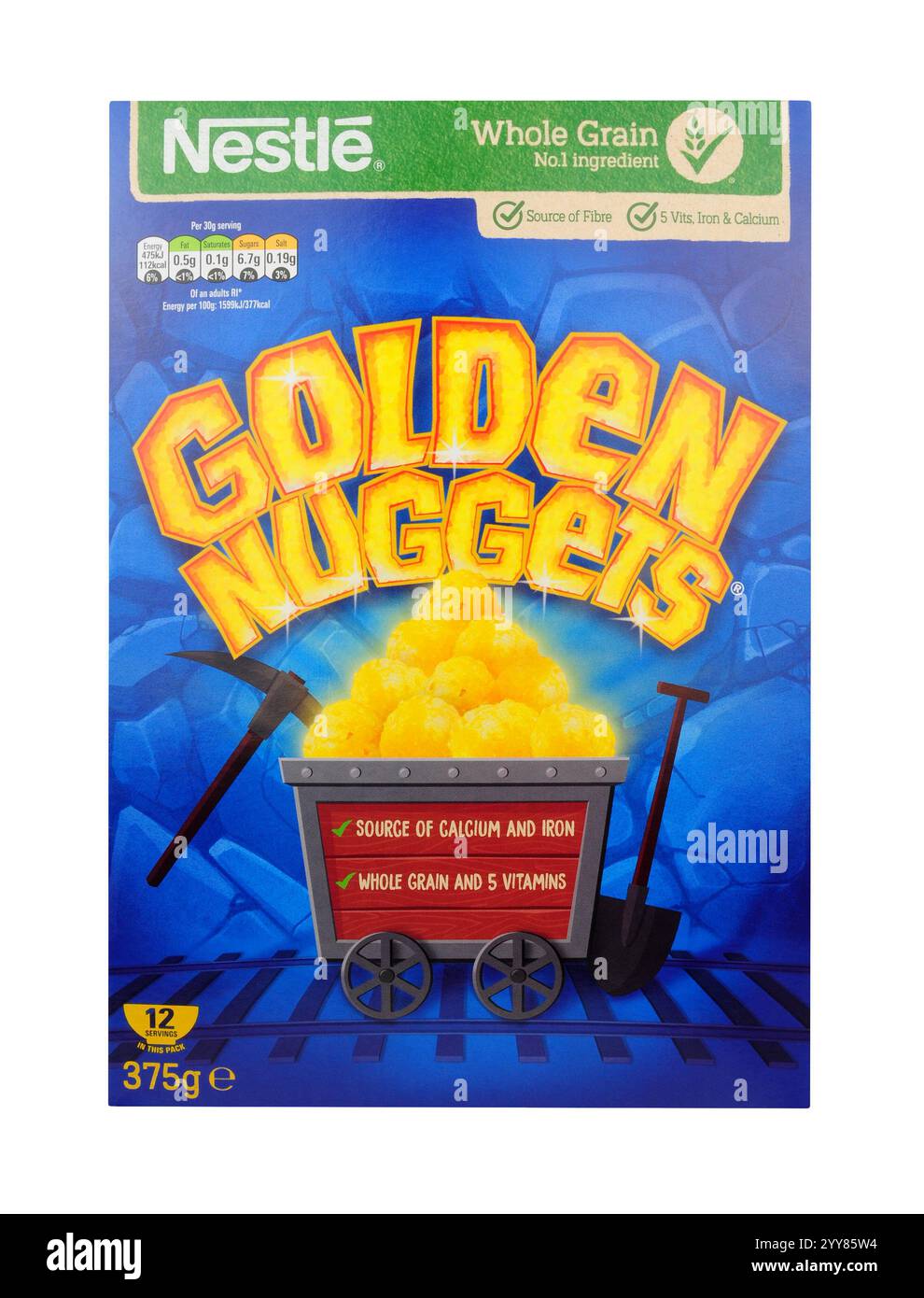 Nestle golden nuggets breakfast cereal in a 375g pack Stock Photo - Alamy