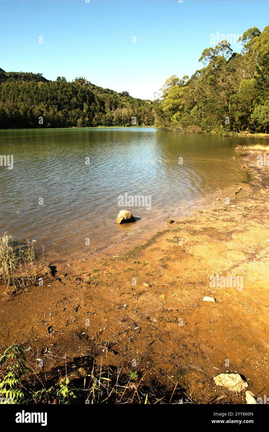 Pengilon lake, a highland freshwater lake on Dieng plateau ...