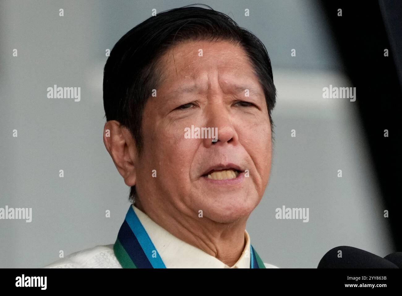 Philippine President Ferdinand Marcos Jr., speaks during the 89th ...