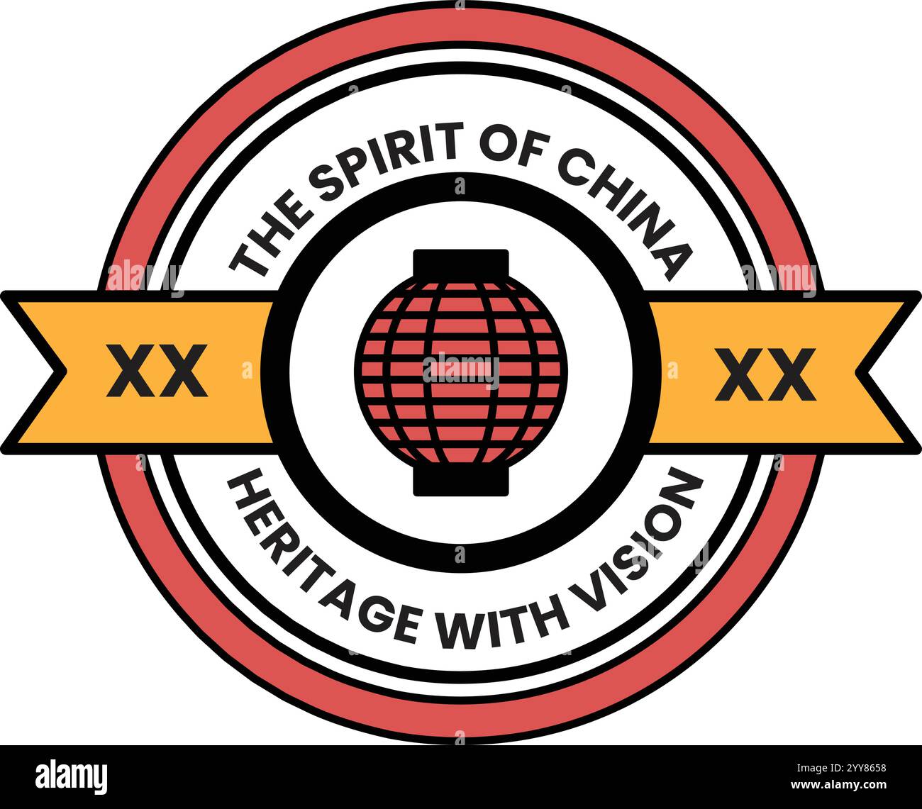 Illustration in concept of Chinese culture in line style Stock Vector ...