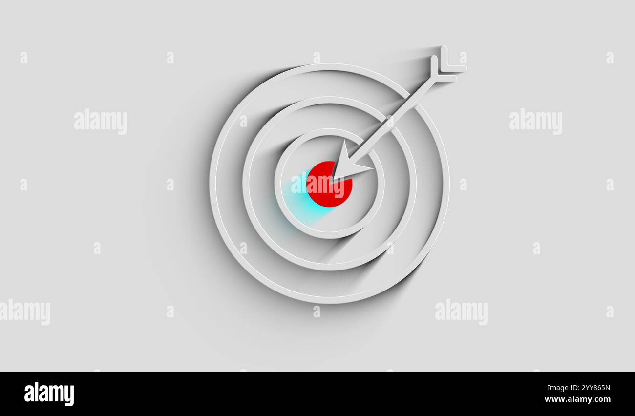 Target business strategy and success motivation symbol digital concept ...