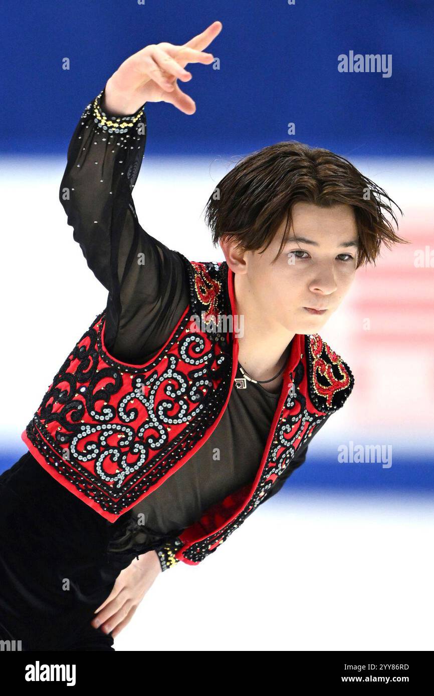 Rio Nakata competes during the men's short program（SP）of the All-Japan ...