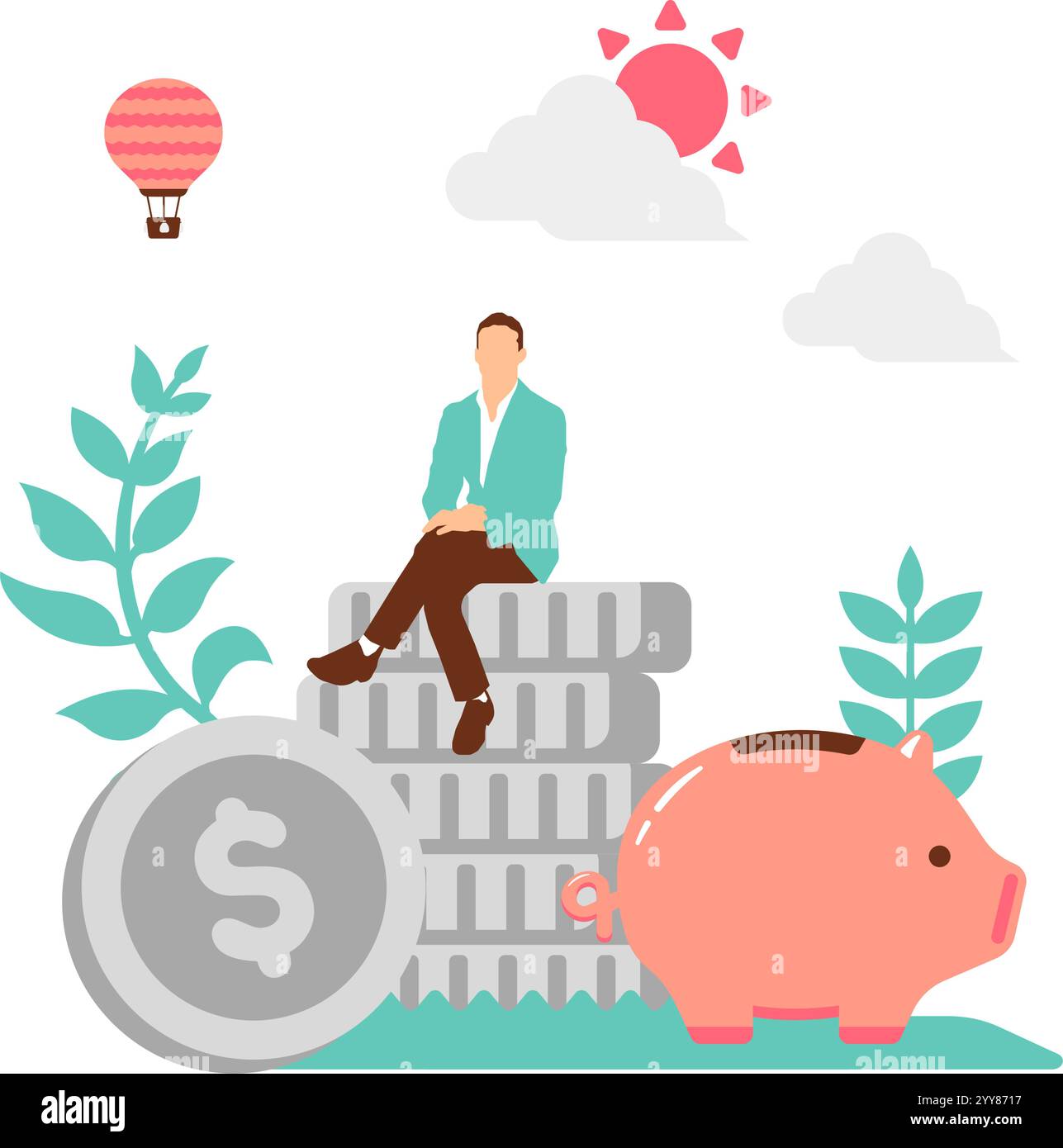 Wealth management vector vectors Cut Out Stock Images & Pictures - Alamy