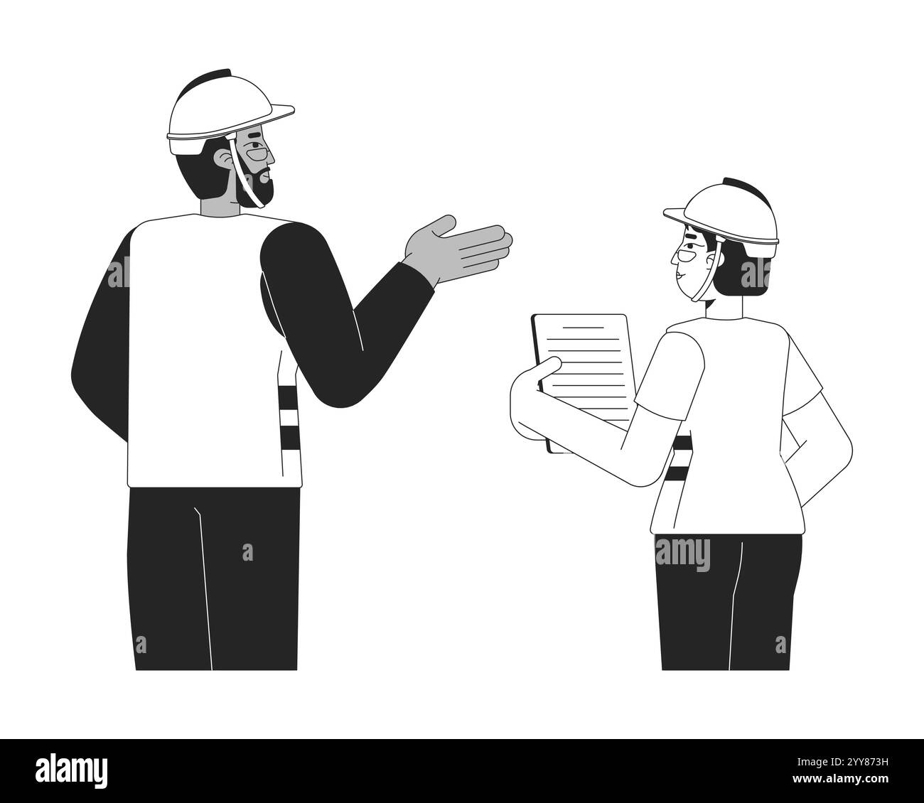 Cartoon female construction workers hi-res stock photography and images ...